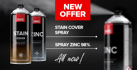 Stain cover spray and Zinc spray 98% | Beorol d.o.o
