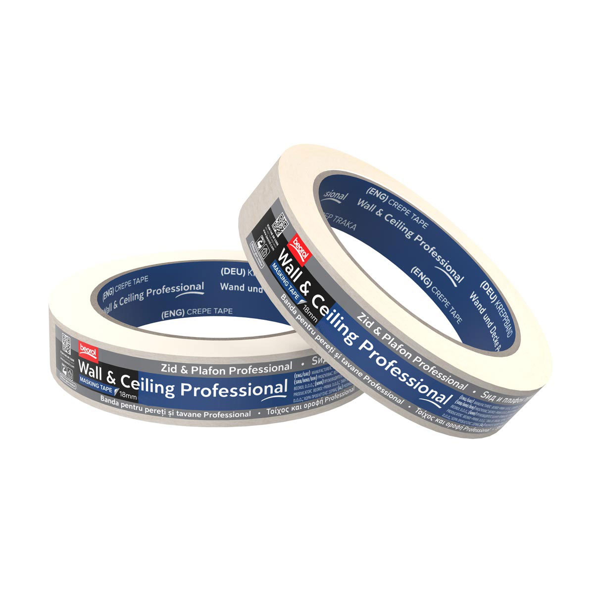 Masking tape Wall & Ceiling Professional 18mm x 50m BK1850 | Beorol d.o.o