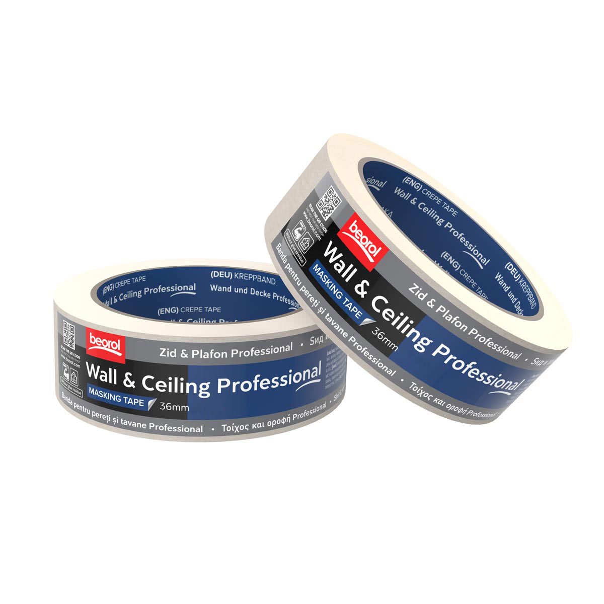 Masking tape Wall & Ceiling Professional 36mm x 50m BK3650 | Beorol d.o.o