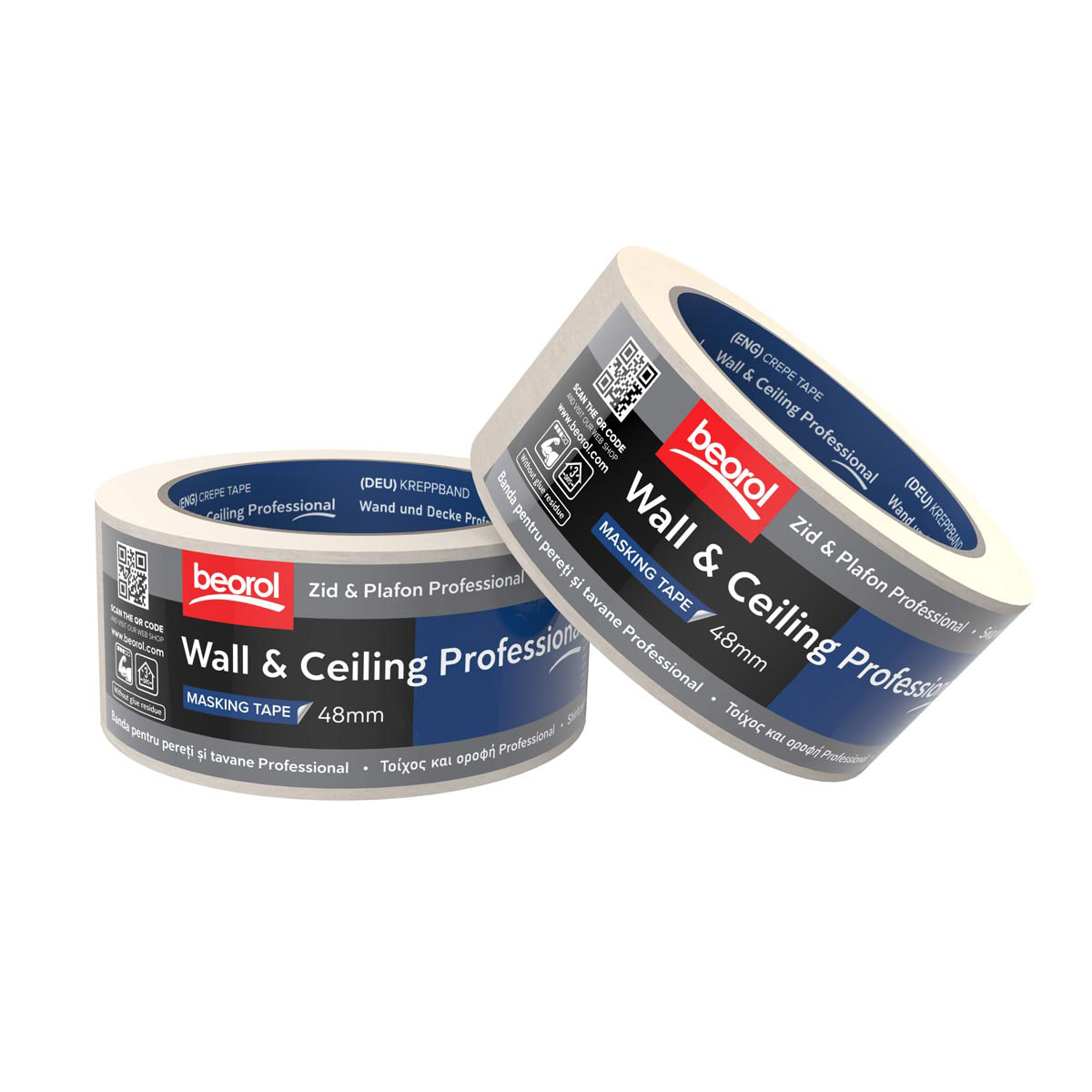 Masking tape Wall & Ceiling Professional 48mm x 50m BK4850 | Beorol d.o.o