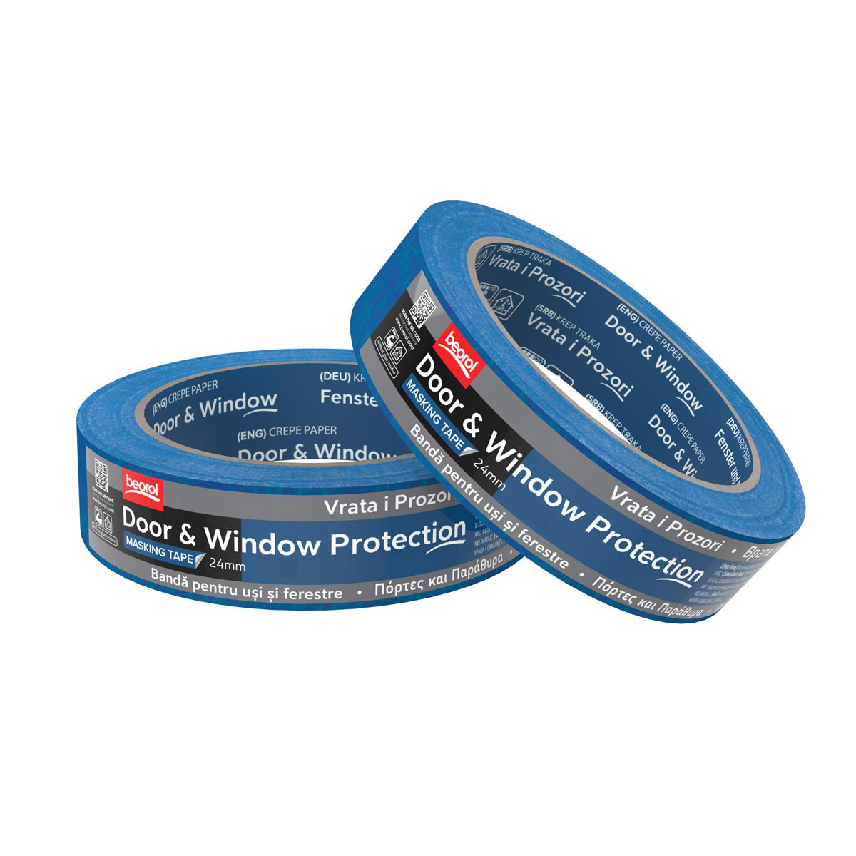 Masking tape Door & Window protection 24mm x 50m DK2450 | Beorol d.o.o