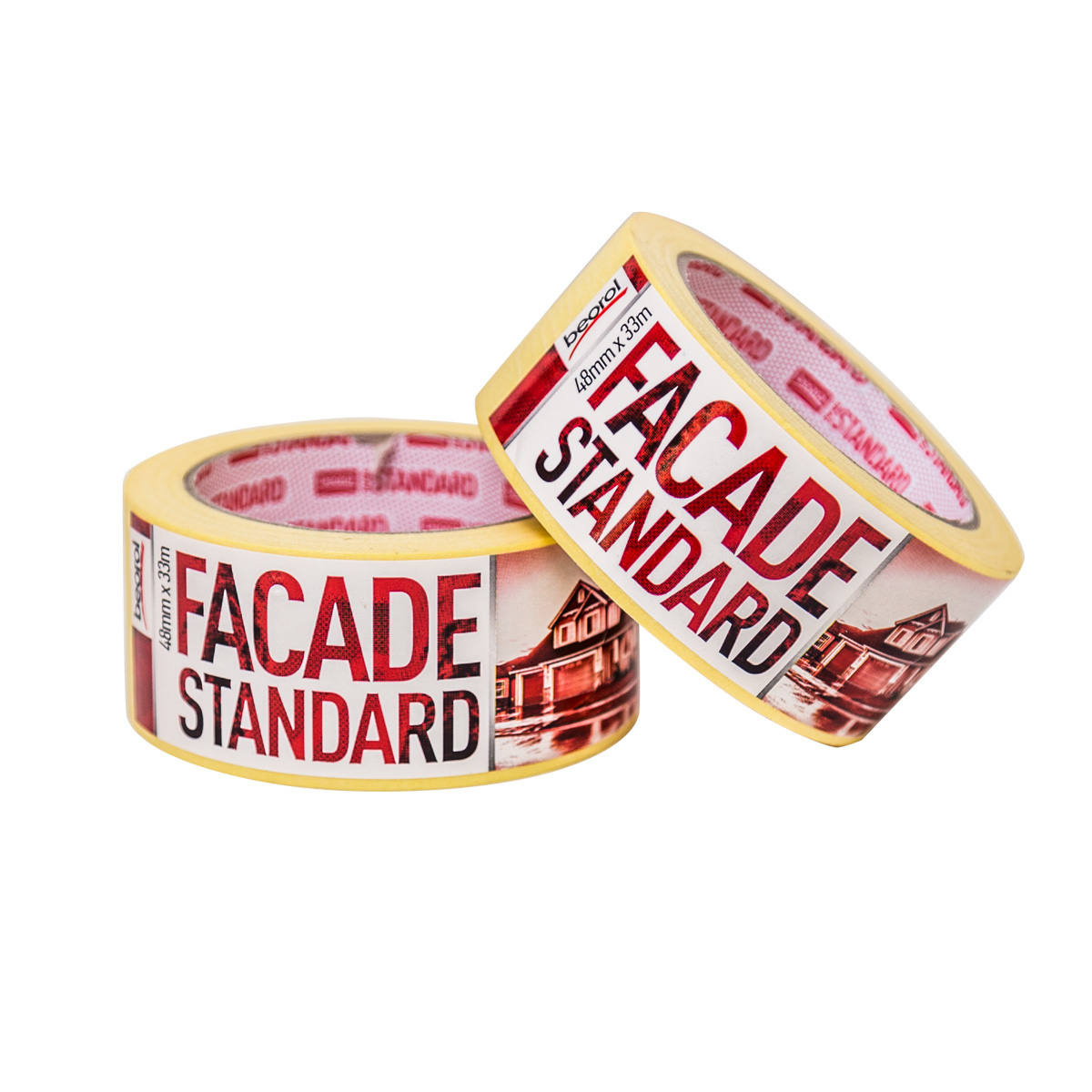 Masking tape Facade Standard 48mm x 33m, 80ᵒC FASK48 | Beorol d.o.o