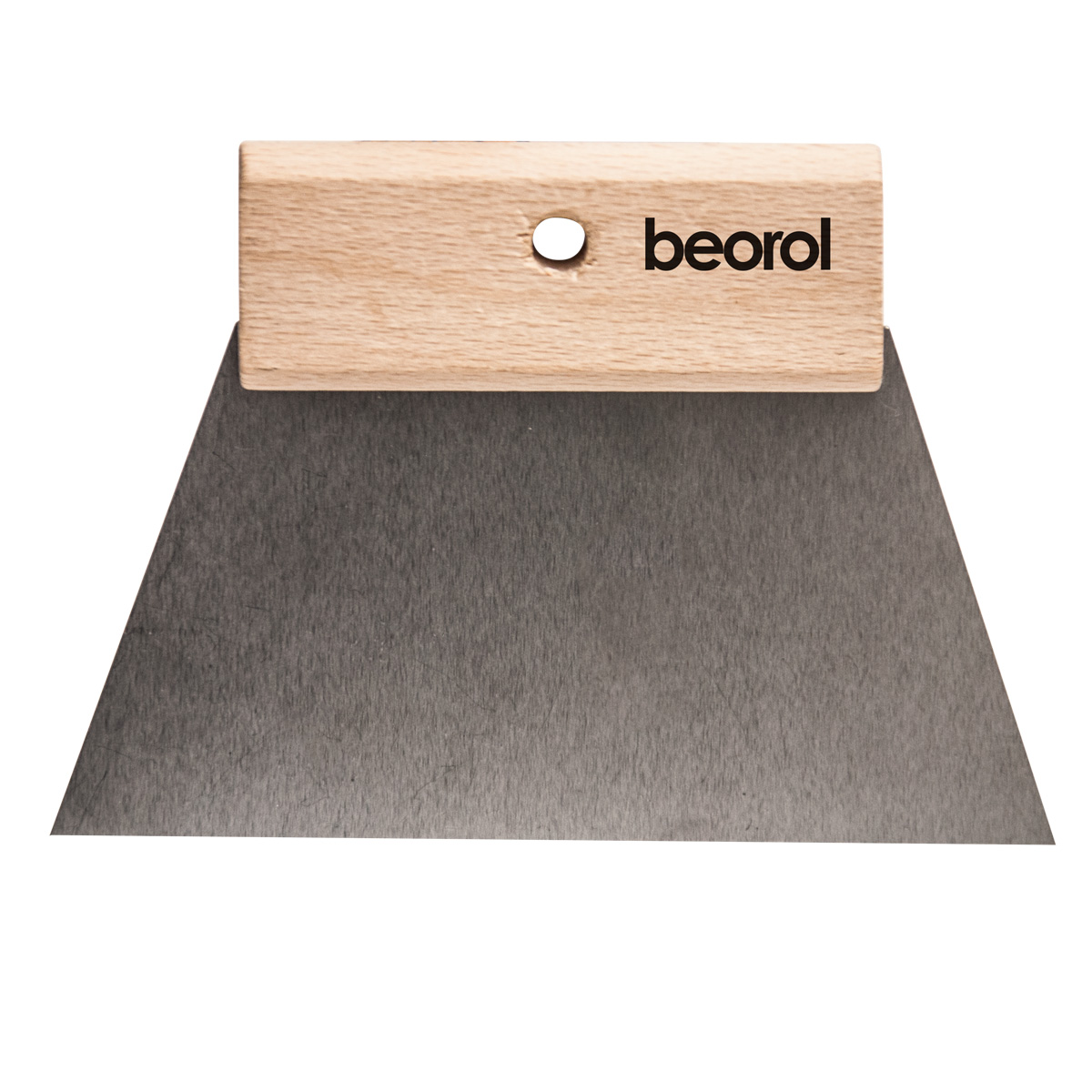 Scraper short wooden handle 180mm without teeth GKR180 | Beorol d.o.o