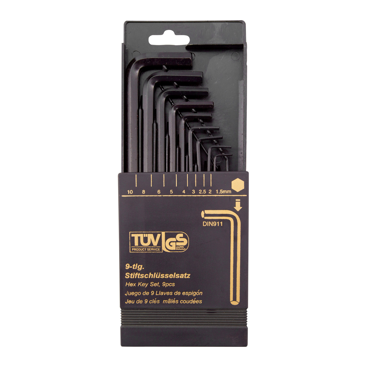 Hexagonal Inbus keys, set 9 pcs KIHV | Beorol d.o.o