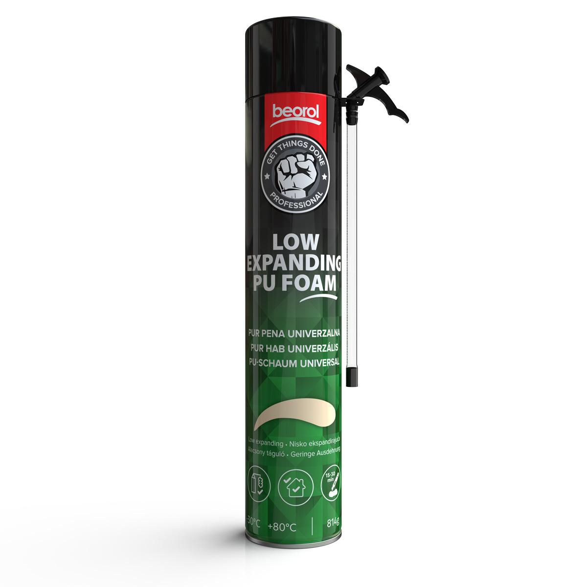 PU foam low expanding spray, 750ml PPN814 | Beorol d.o.o