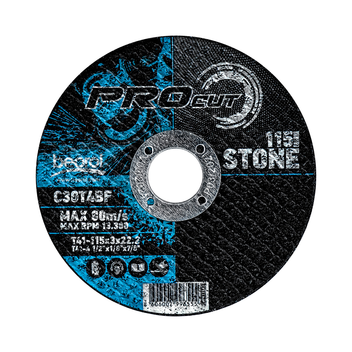 Cutting disc for stone, ø115x3mm RPK115x3 | Beorol d.o.o